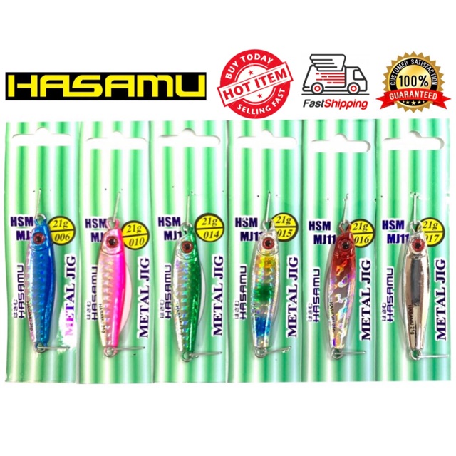 HASAMU Metal Jig HSM-MJ11 7g / 10g / 14g / 21g / 40g Micro Jig | Shopee ...