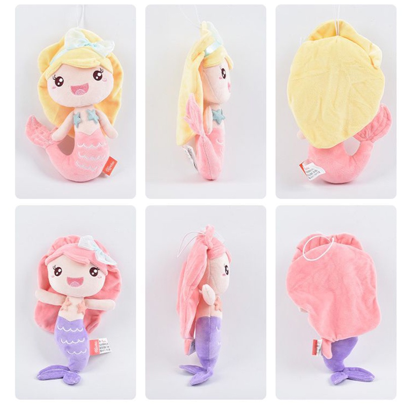 Cute Cartoon Mermaid Series Plush Toys and Shoulder Bag For Baby Kids ...
