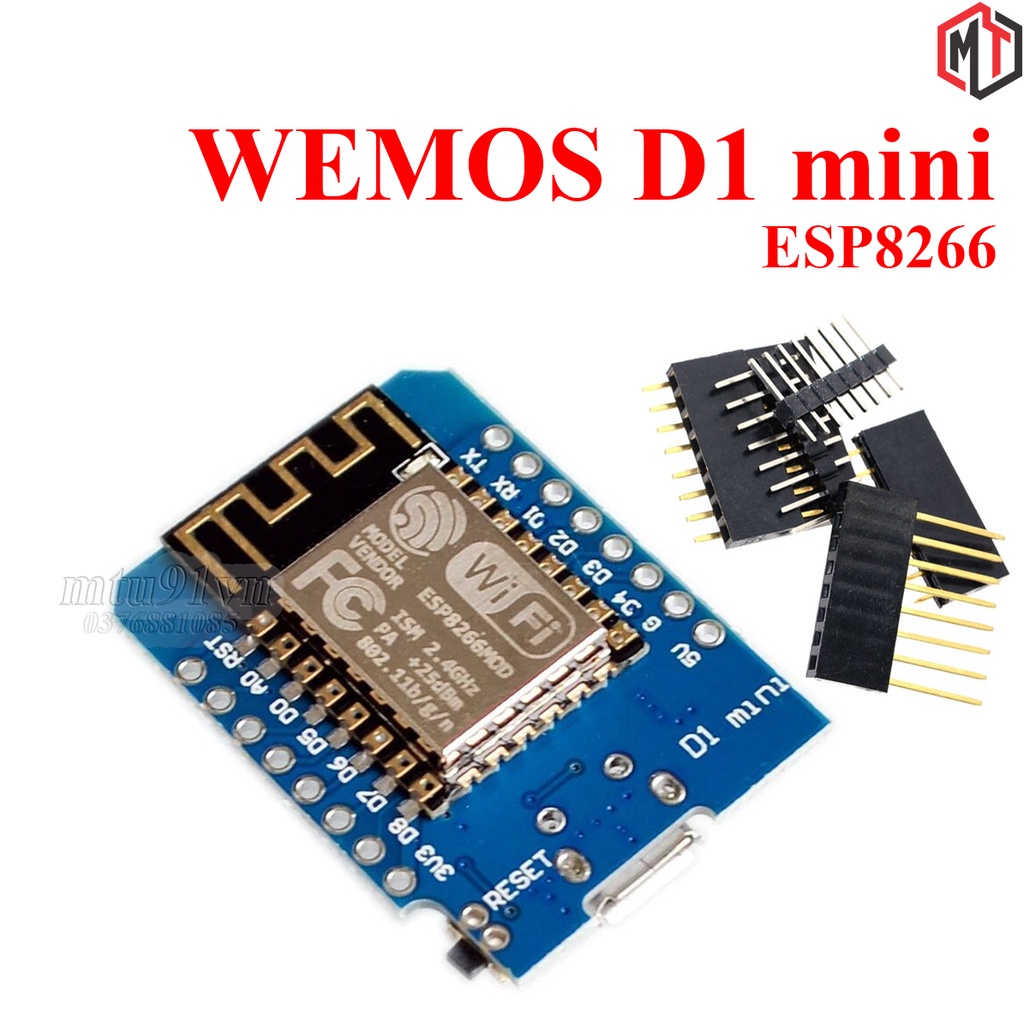 Mini ESP8266 Wemos D1 WiFi Transceiver Circuit (NodeMCU Mini D1 ...
