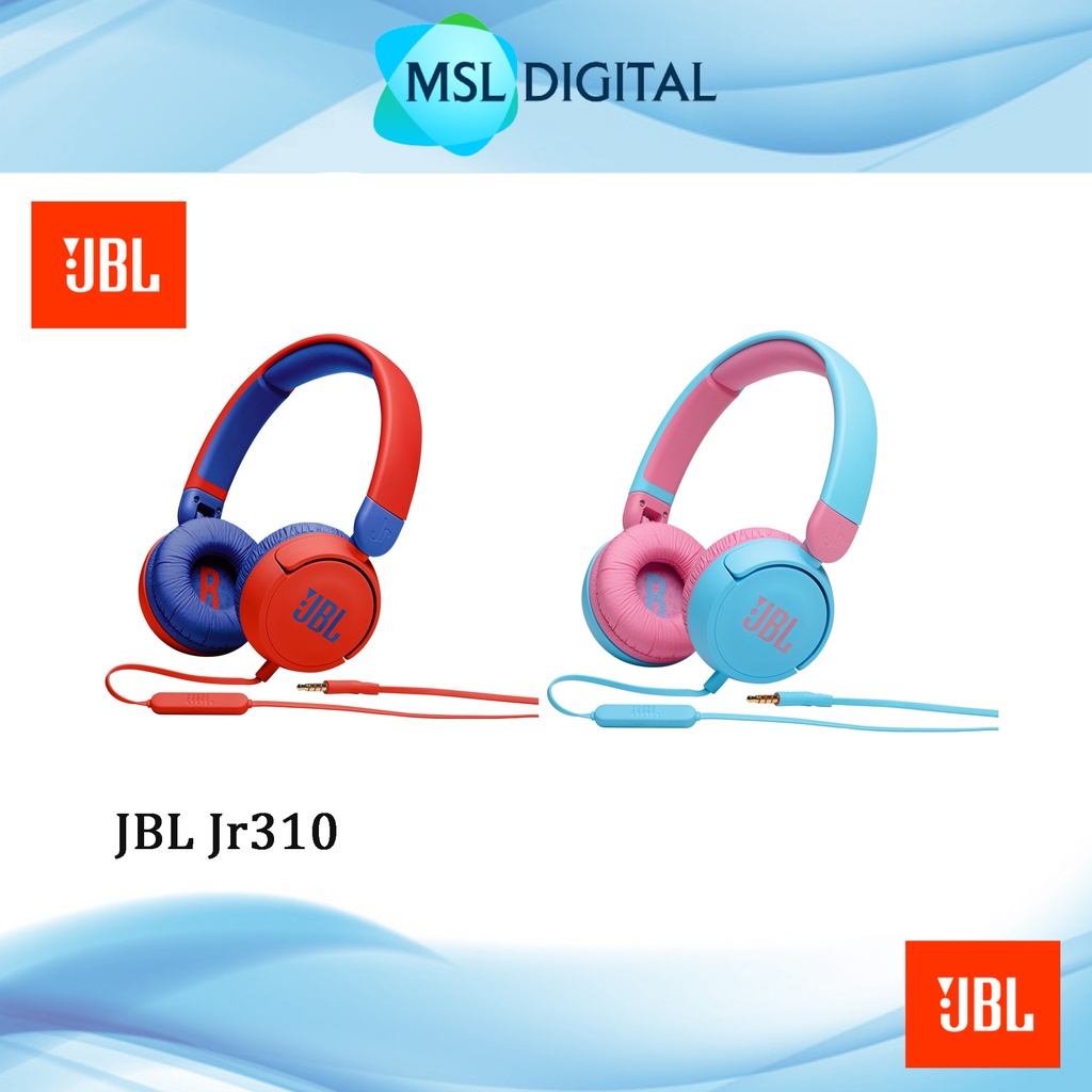 JBL Jr310 JR310 310 Kids on-ear Headphones with Aux Cable & Built-in ...