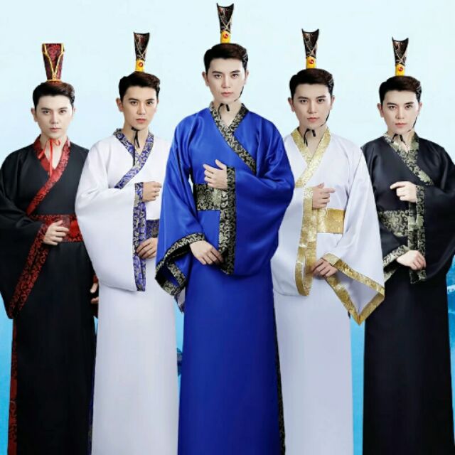 Men Samfu Traditional Costume Tang Dynasty Sam Fu Traditional Costumes ...