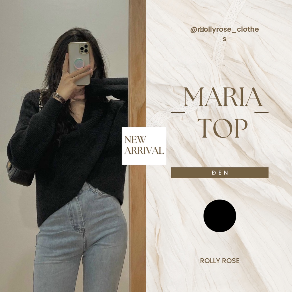 Maria TOP (Cross-flap sweater) | Shopee Malaysia