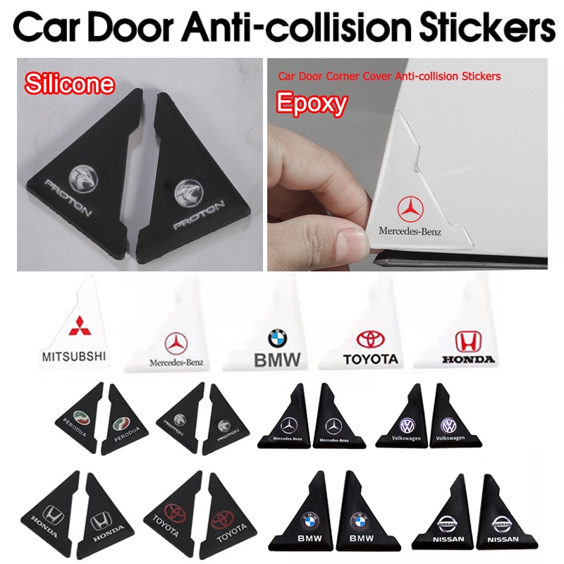 [Ready Stock] 2pcs/set Car Door Corner Anti-collision Sticker Car Door ...