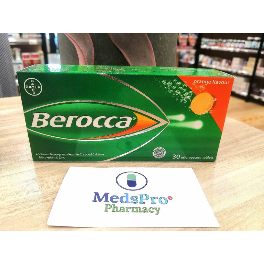 Berocca Effervescents Orange Tablets 30's (EXP11/02/2026) | Shopee Malaysia