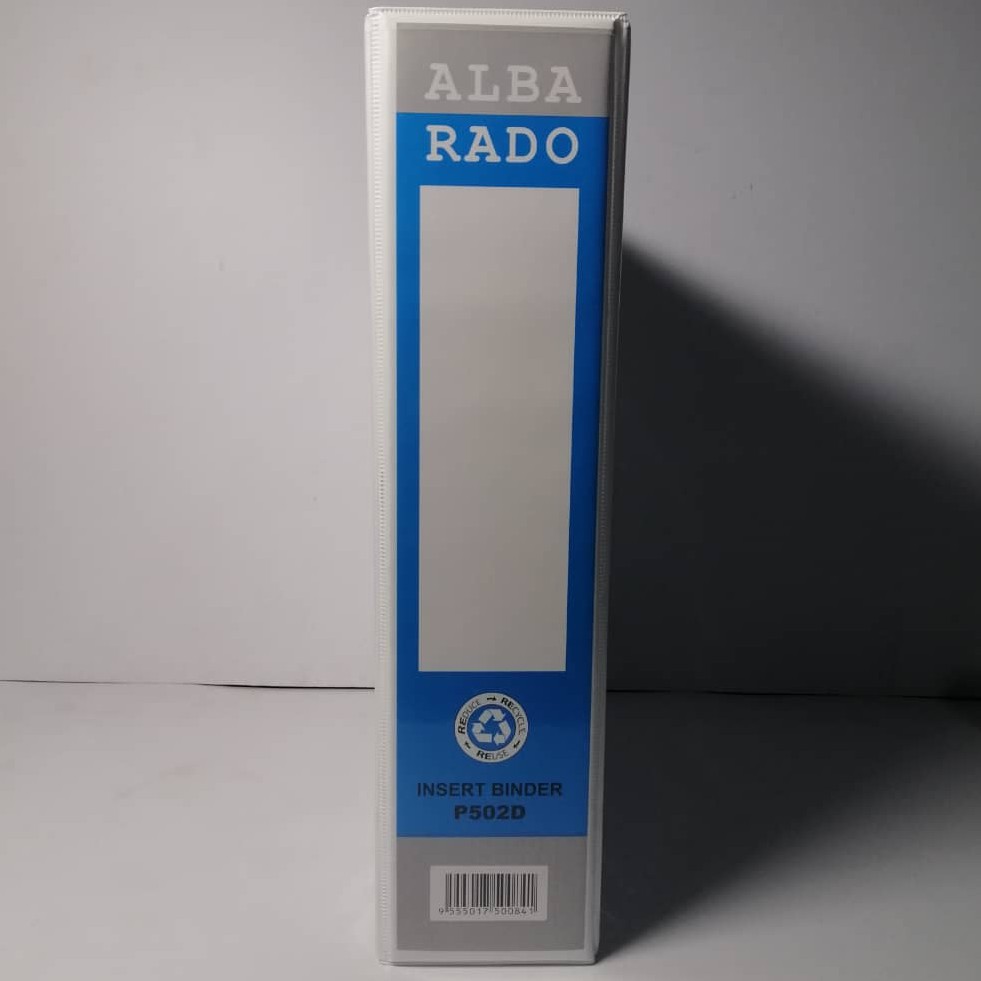 Alba Rado 50MM PVC 2D White Ring File A4/F4 Insert Binder P502D Fail ...