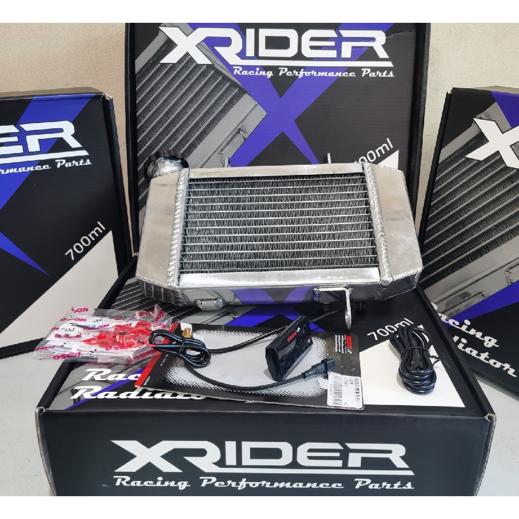 X-RIDER Y15 RADIATOR 700ML WATER TANK WITH THERMOMETER KOSO (XRIDER ...