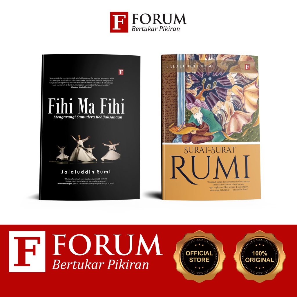 Rumi PACKAGE BOOK - JALALUDDIN Rumi (Fihi Ma Fihi + Rumi Letters ...