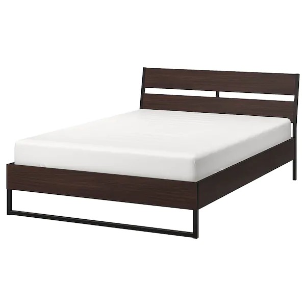 Brown ikea bed frame store