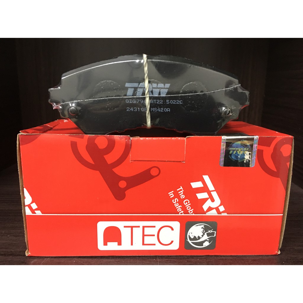 TRW FRONT BRAKE PAD VIOS NCP150 / NSP151 (REAR USING BRAKE DRUM MODEL ...