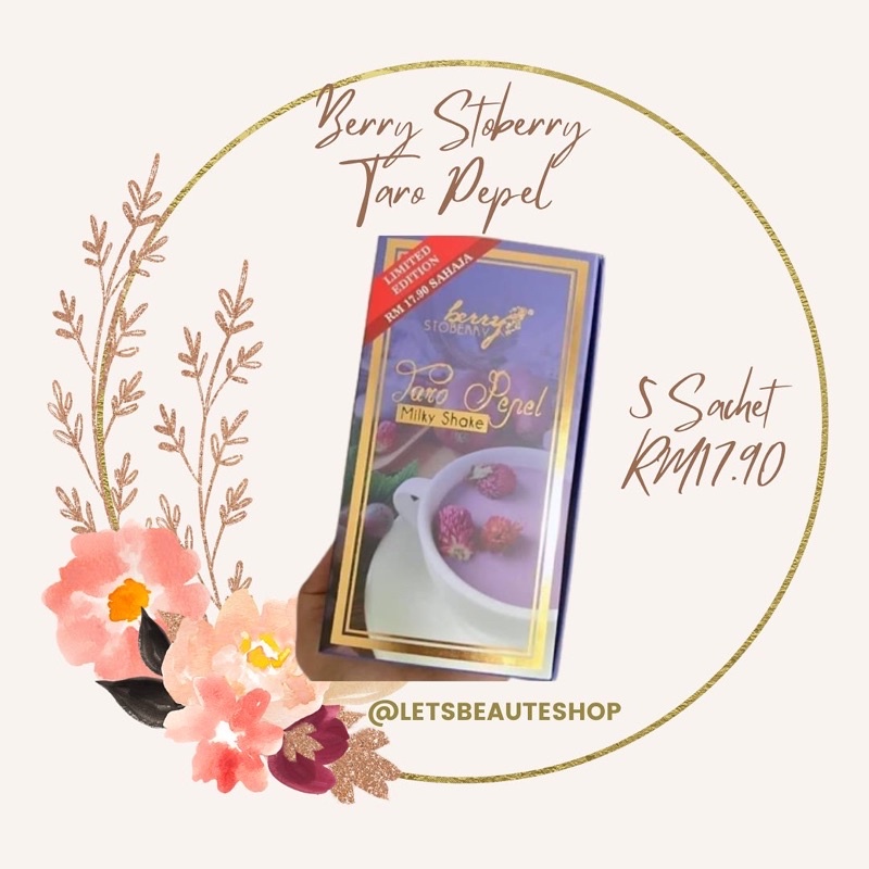 Berry Stoberry Taro Pepel Trial 5 Sachet 💯 Original | Shopee Malaysia