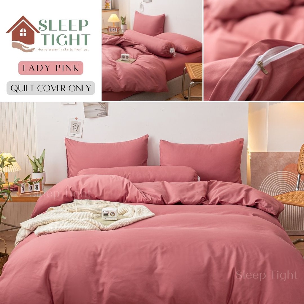 ST Seoul Plain Series Quilt Cover Only SARUNG COMFORTER Single/Queen ...