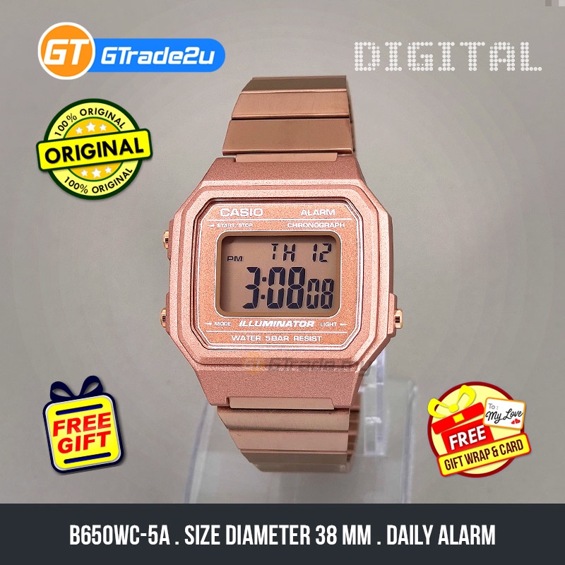 Original Men B650WC-5A Digital Watch | Classic Square Design | Shopee ...