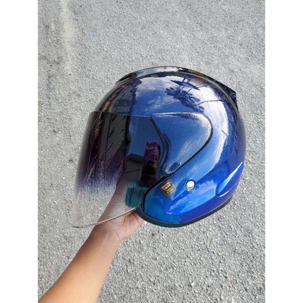 arc ritz two tone siap visor two tone helmet | Shopee Malaysia