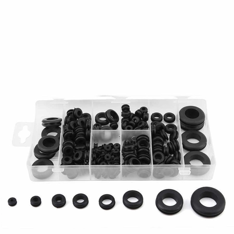 🌟180pcs🌟wire protection rubber cover wire hole rubber set box wayar ...