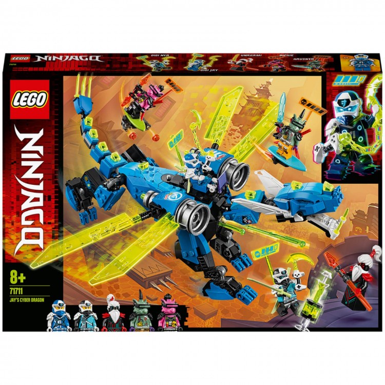 [BricksDelight] Lego 71711 Ninjago Jay's Cyber Dragon | Shopee Malaysia