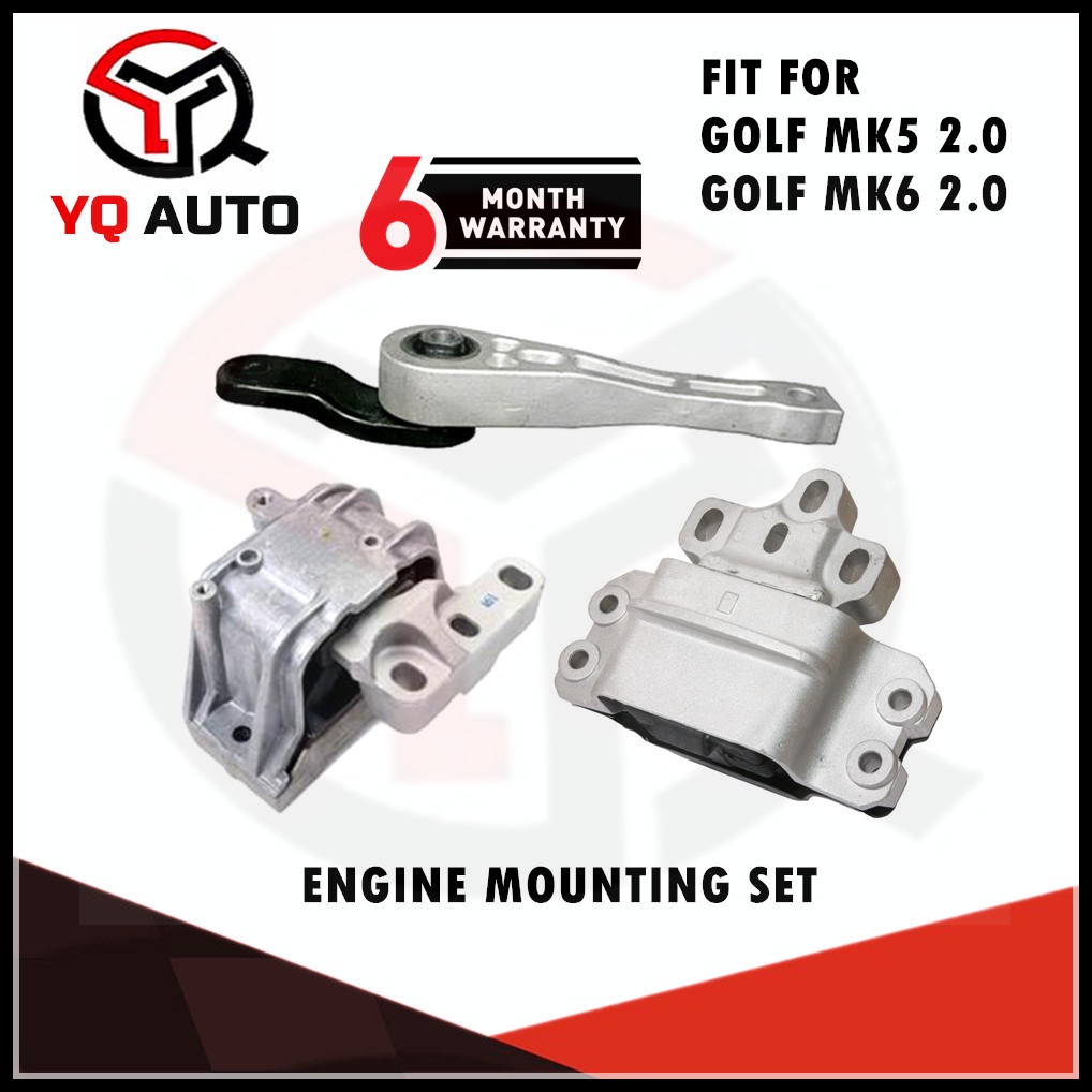 VOLKSWAGEN GOLF GTI MK5 MK6 2.0 ENGINE MOUNTING SET (3 PIECE) (6 MONTHS ...