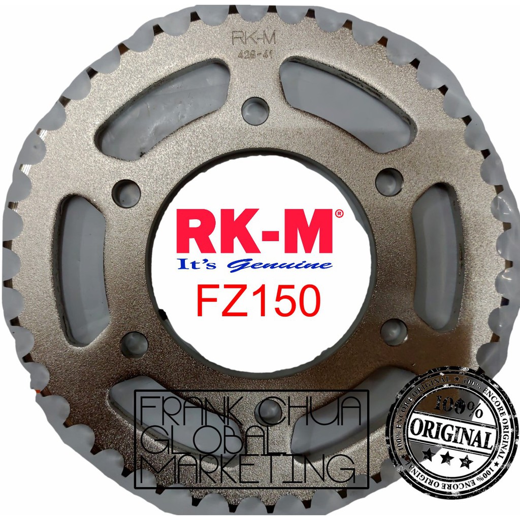 RKM Sprocket FZ150 Y15ZR 428 Rear Sprocket Front Sprocket Y15 FZ Yamaha RK M 428HT Shopee Malaysia