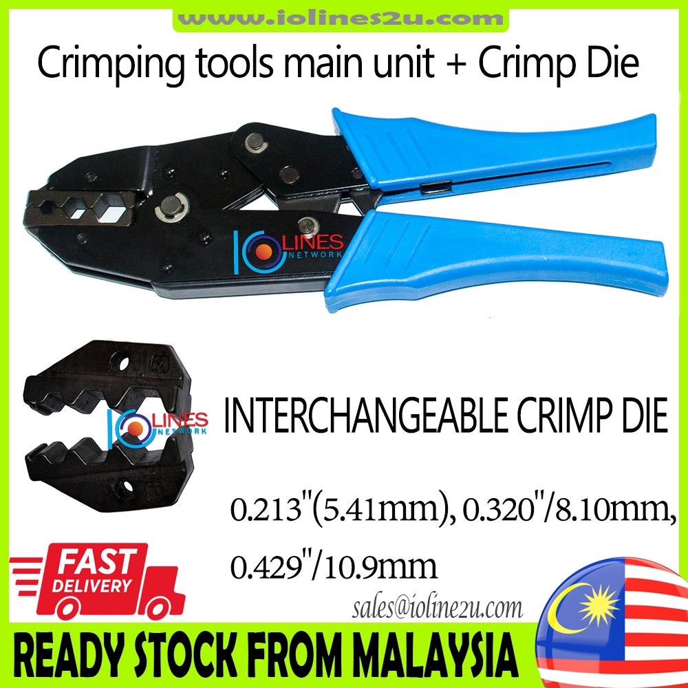 Coaxial cable Crimping tool Multi LMR-300/400 RG-58 50-3 50-7 0.213 ...
