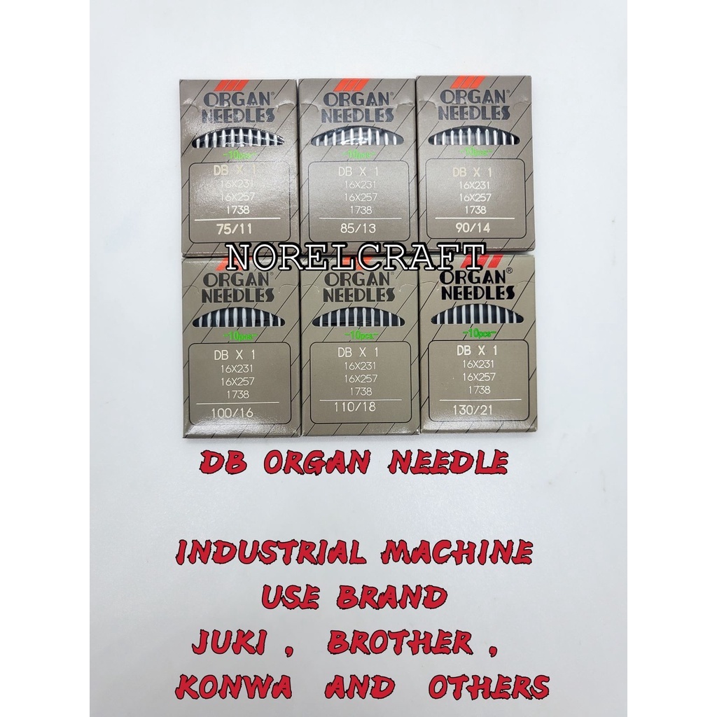 [DB X 1] ORGAN NEEDLE/HIGHSPEED MACHINE NEEDLE /JARUM MESIN INDUSTRI [READYSTOCK] | Shopee Malaysia