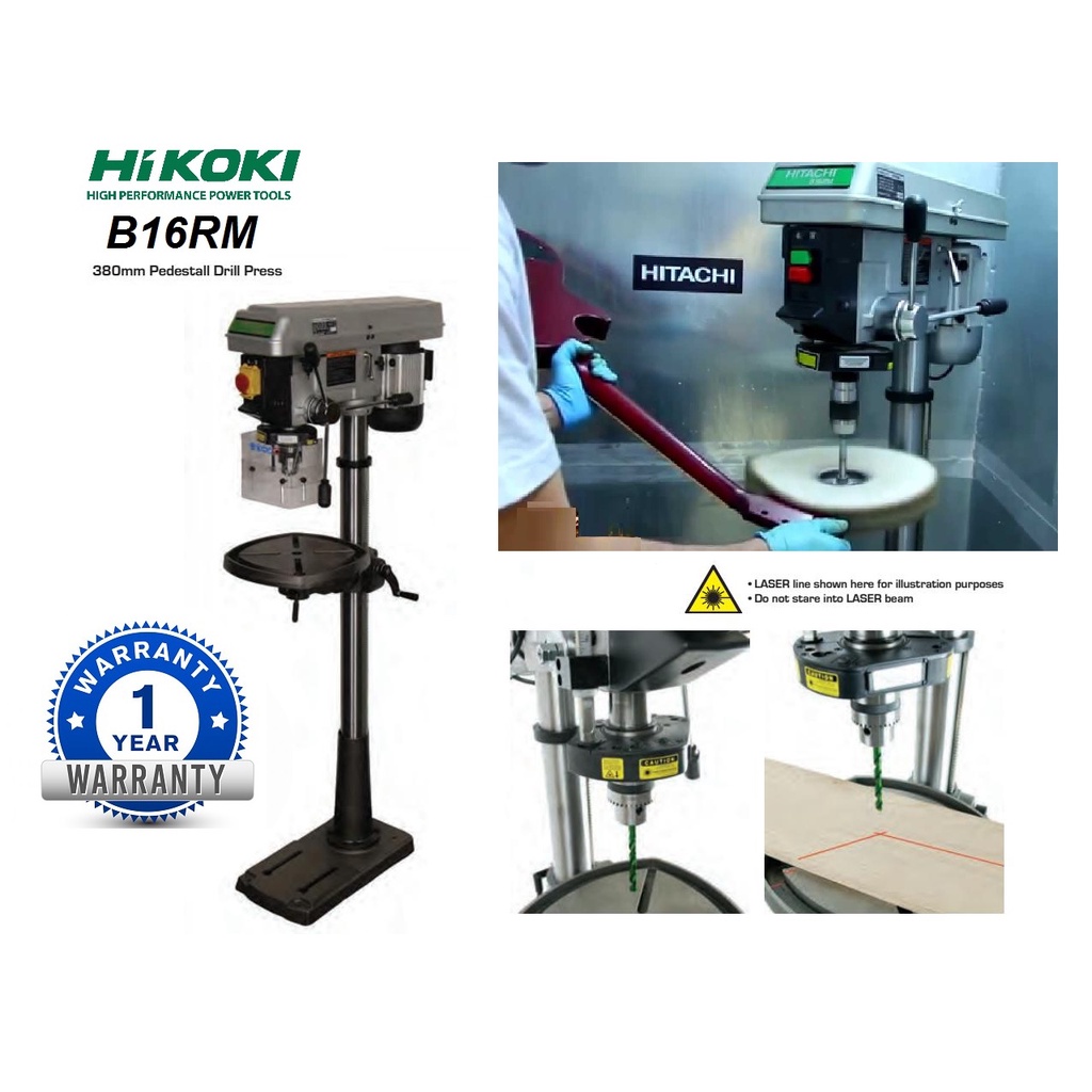 Hikoki B16RM 1.0Hp (750W) 16mm (5/8") Bench Drill Press | Shopee Malaysia