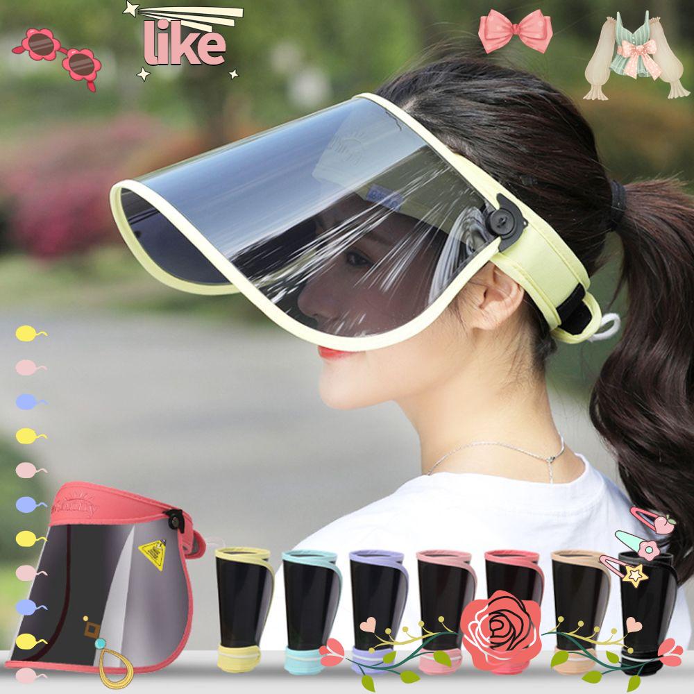 BEBETTFORM Men Women Anti-UV Visor Portable Sunshade Cap Sun Hat Solar ...