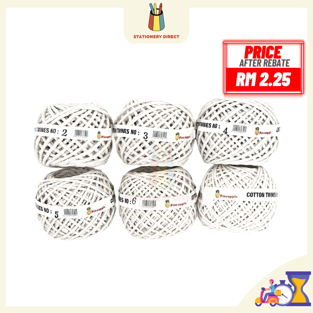 Pineapple Cotton Twine Parcel String Tali Pos Tali Parcel Role of ...