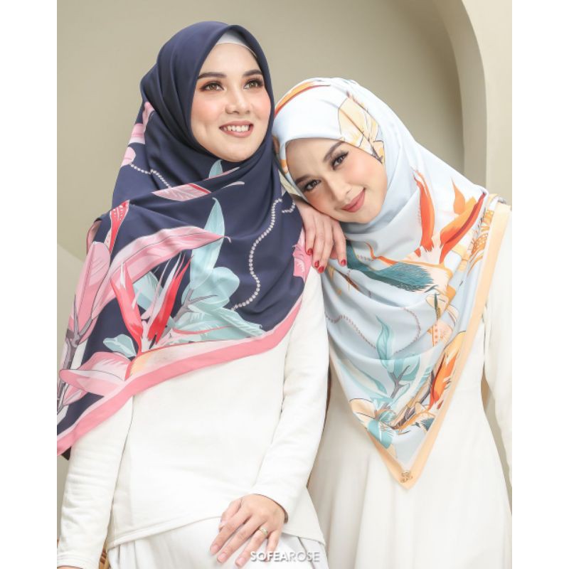 SOFEAROSE : Malika Kayra Series (SQUARE SCARF) | Shopee Malaysia