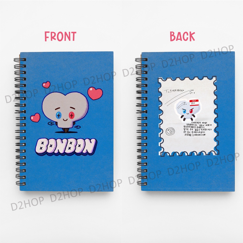 A5 Spiral Notebook TREASURE TRUZ Characters | Shopee Malaysia