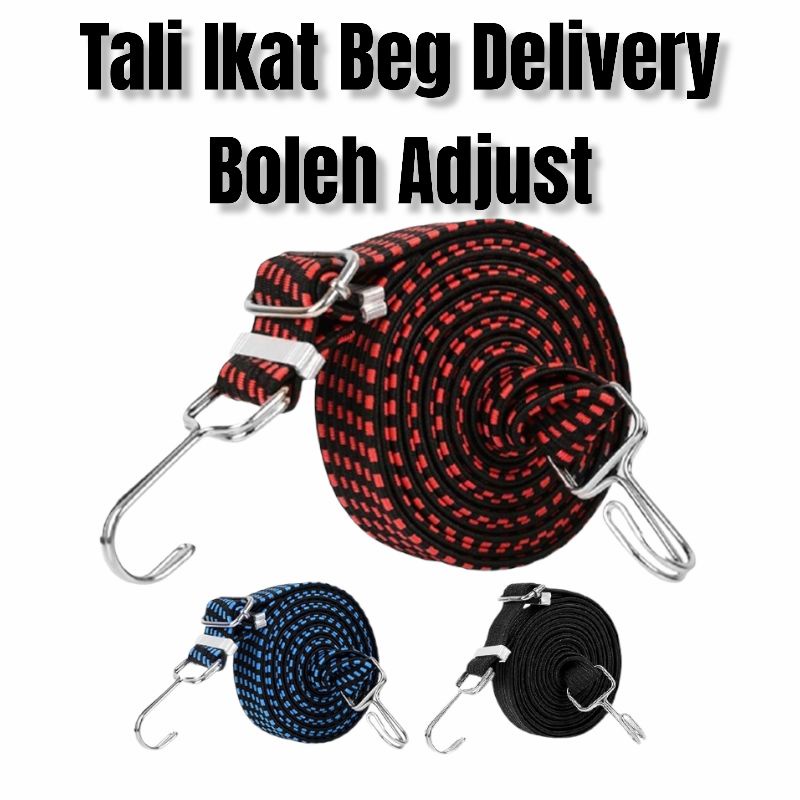 🇲🇾🔥HOT ITEM🔥 1 Meter Getah Ikat Beg Delivery Binding Rope Bike ...