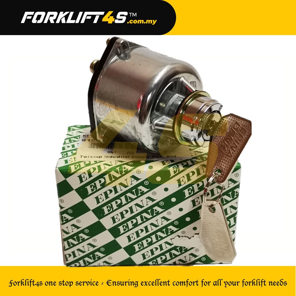 MITSUBISHI FORKLIFT KEY SWITCH 6 PIN "MIT FD 40-45 F19B" [91205-35100 ...