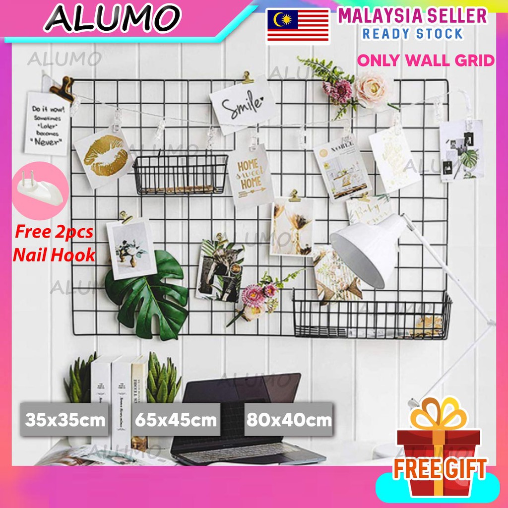Home Decoration Frame/Wall Grid/ DIY Hanging Rack / Jaring Dinding ...