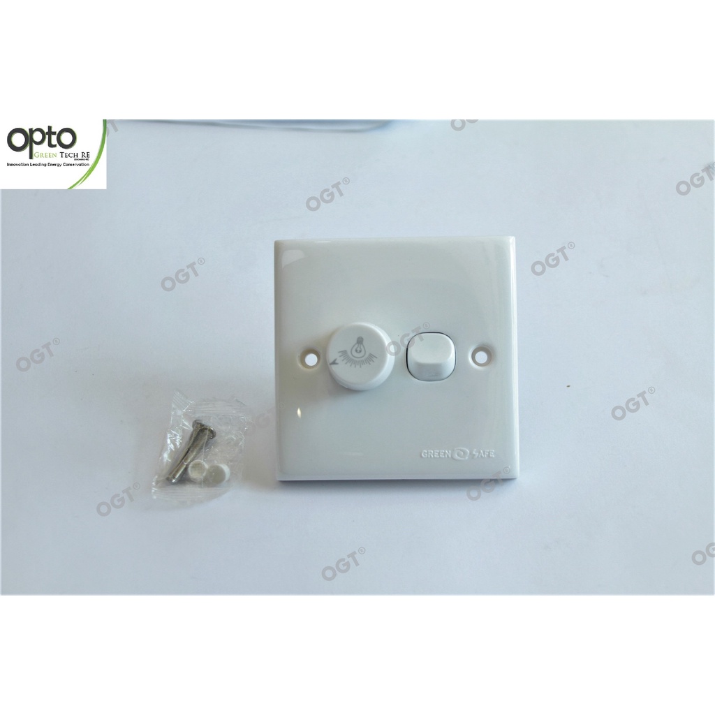 Flush Type 250W Light Dimmer Plate Switch - 250V Single Light Dimmer c ...