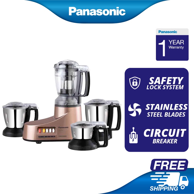 PANASONIC MX-AC400 MIXER GRINDER (1000W) 4 JARS MX-AC400TSK | Shopee ...