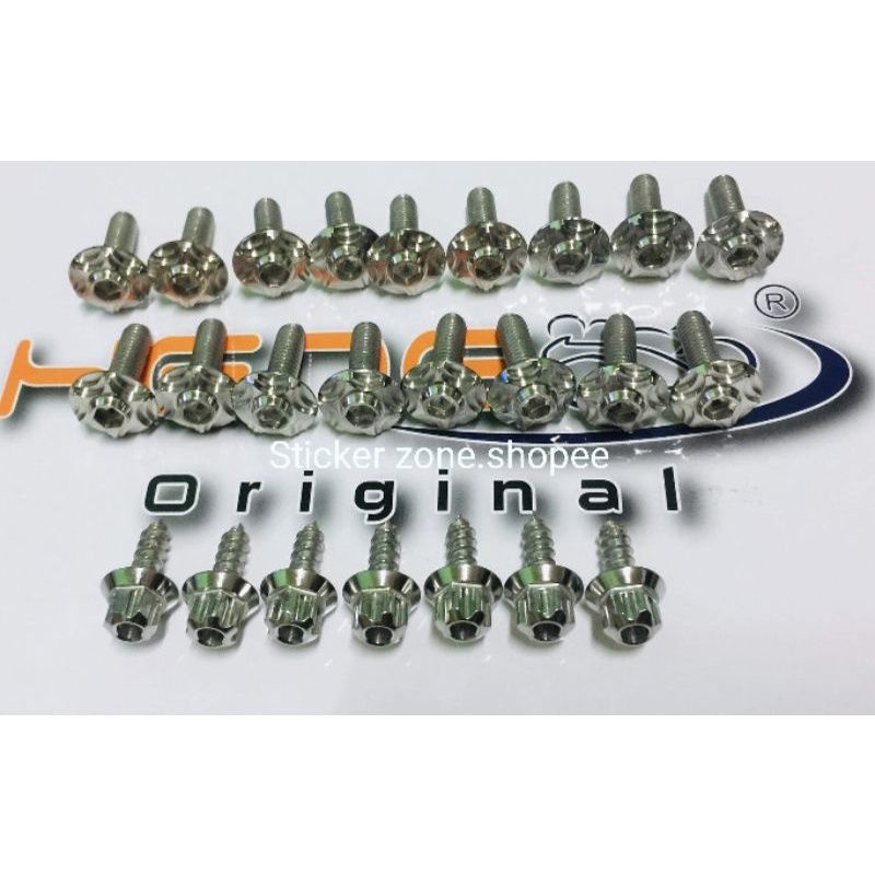 Cnc body bolts gear type raider 150 fi 24pcs | Shopee Malaysia