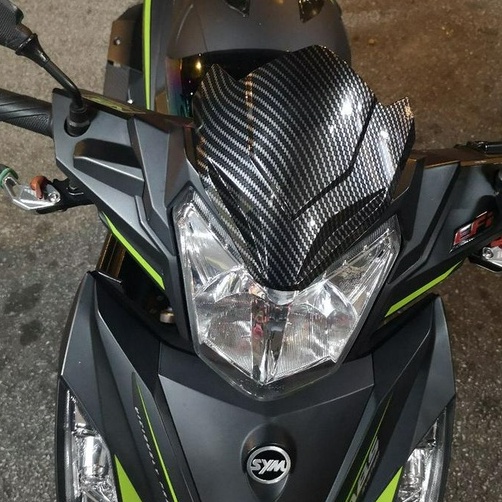 SYM VF3I Visor Cover Windshield Cowling Visor Fairing Matt Black Black ...