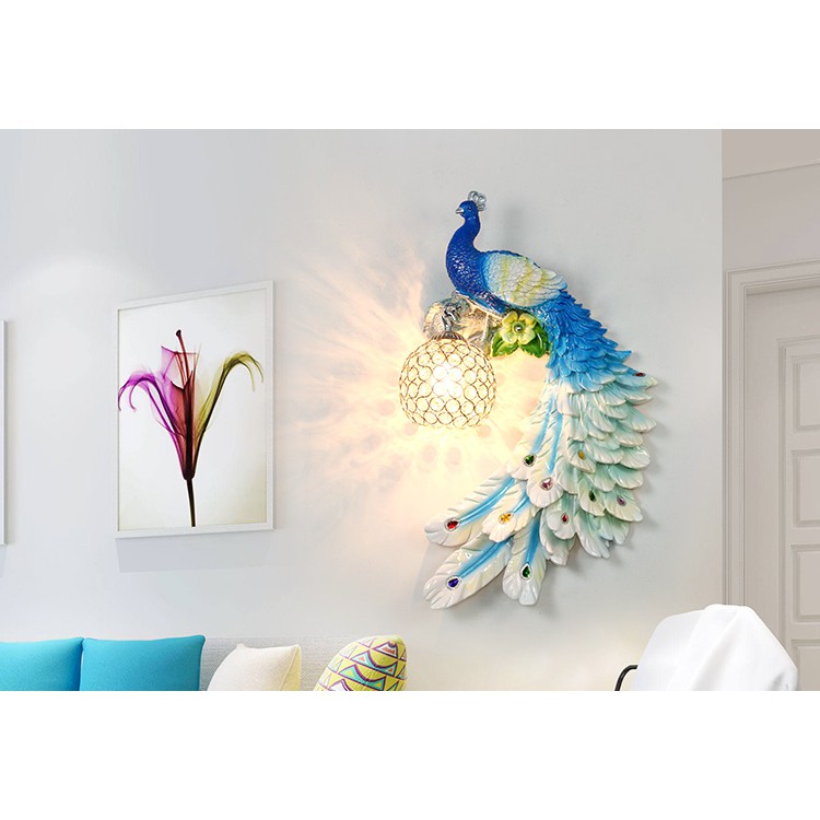 Peacock Wall Lamp Luxury Lamp Decoration Lamp Elegant Luxury Wall Light ...