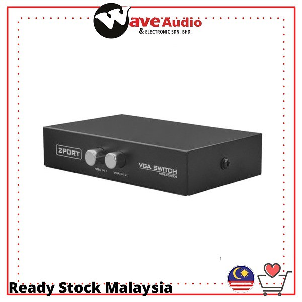 VGA Switcher 2 In 1 Out VGA Computer Switcher 2 Port VGA Switcher 2 Way ...