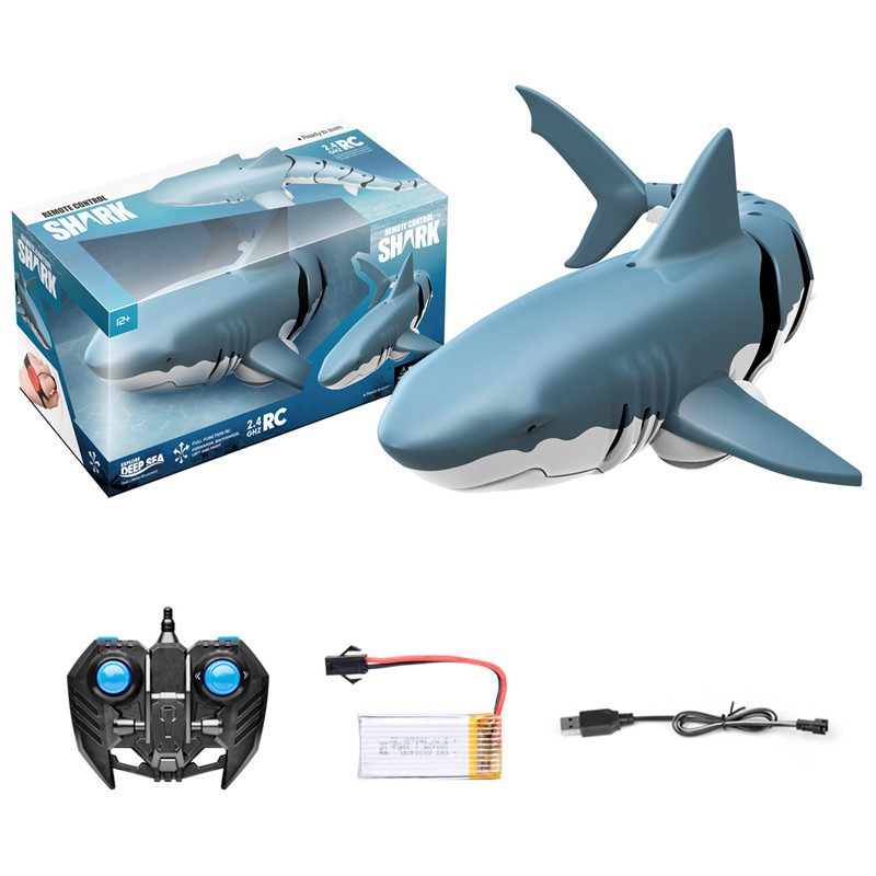 🌟Ready Stock🌟Remote Control 2.4G Simulation Shark Electric Fish ...