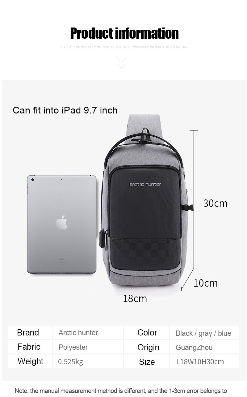 DM Arctic Hunter i-Vuitton Crossbody Bag One Shoulder Oxford Cloth ...