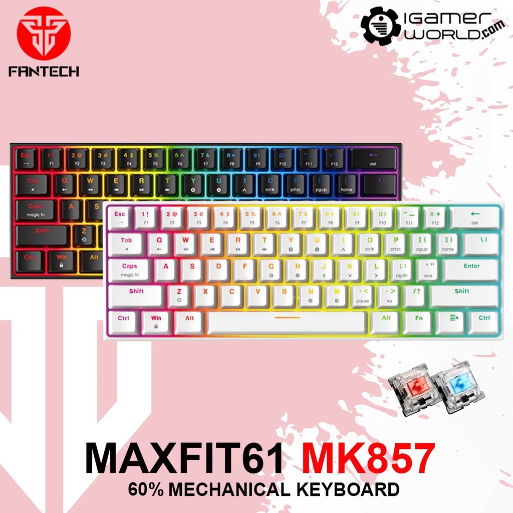 Fantech MAXFIT61 MK857 60% RGB Mechanical Gaming Keyboard | Shopee Malaysia