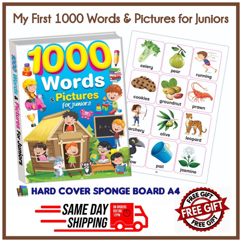 1000 Words and Pictures for Juniors | Beginners | Early Learning ...