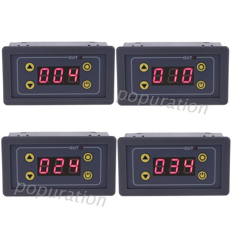 pop* DC 5V 12V 24V AC 110V 220V Delay Time Relay Module Timing Cycle ...