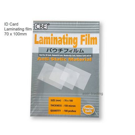 CBE ID CARD LAMINATING FILM 70mm X 100mm (150 micron) | Shopee Malaysia