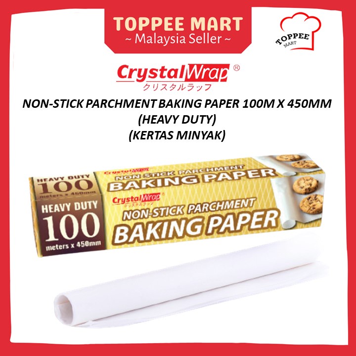 Crystal Wrap Non-stick Parchment Baking Paper Heavy Duty 100mx450mm ...