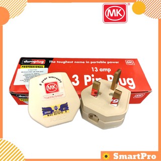 MK Unbroken Nylon 13A Fused 3 Pin Plug Top MK650 Uk Type 3 Pin Plug Top ...