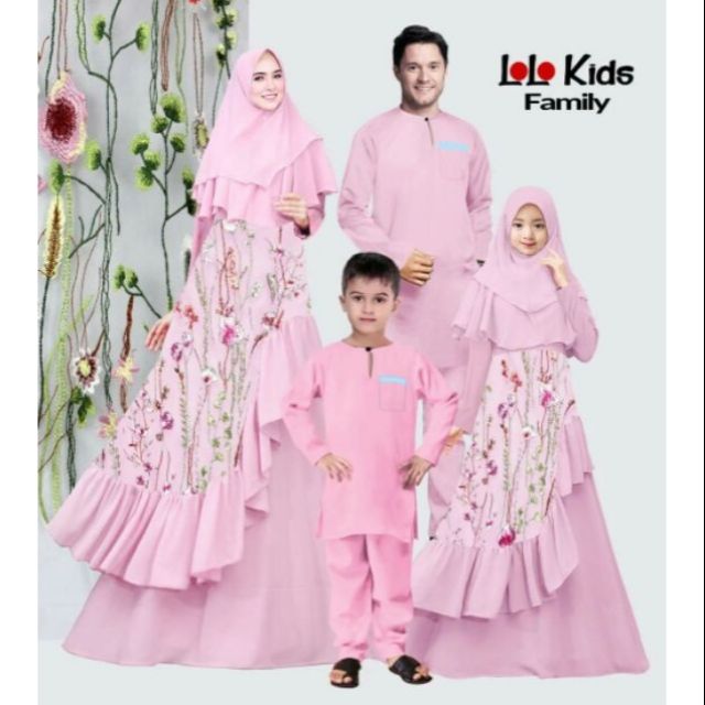 Lolo family (Dress - SOFT PINK) | Shopee Malaysia