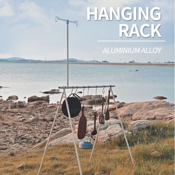 HANGING RACK 2in1 Outdoor camping portable light stand folding ...