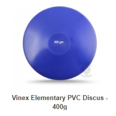 VINEX ELEMENTARY PVC DISCUS LEMPAR CAKERA PERALATAN SUKAN ACARA PADANG ...