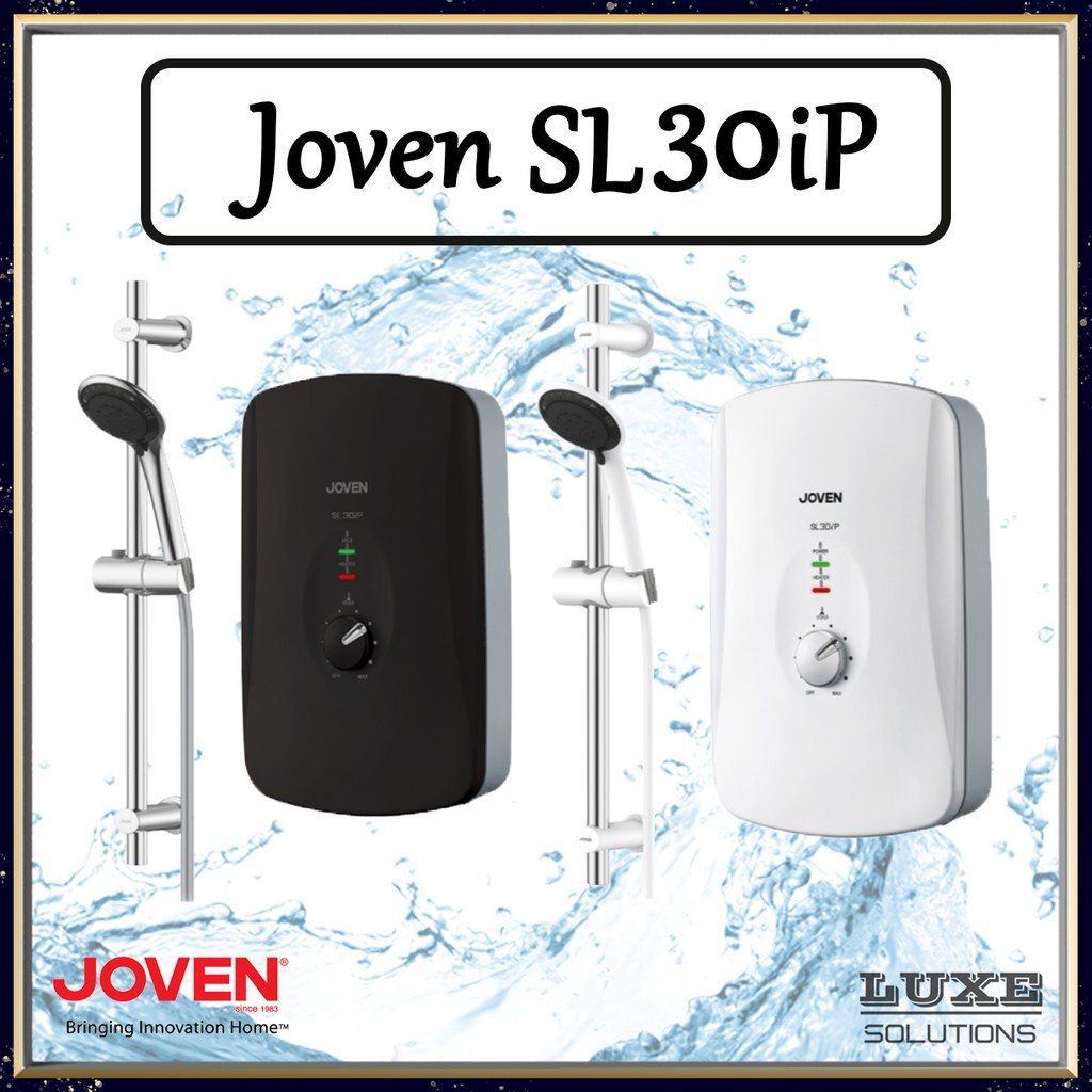 🔥LATEST🔥 JOVEN SL30iP Instant Water Heater w/ Silent DC Pump Black ...