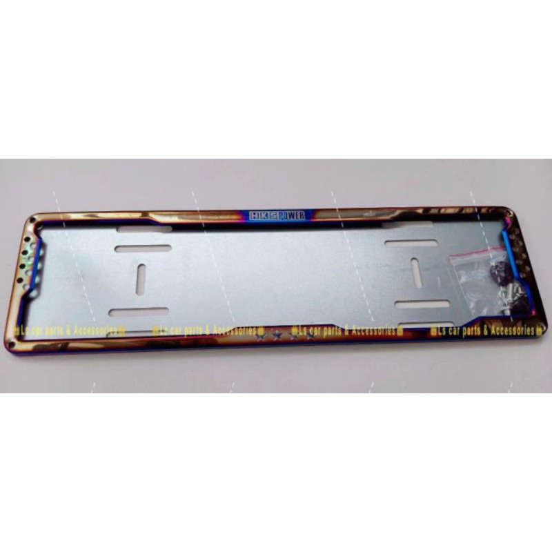 Number Plate Holder Frame Front Bumper Nomber Logo Emblem Hks Bride Nos ...